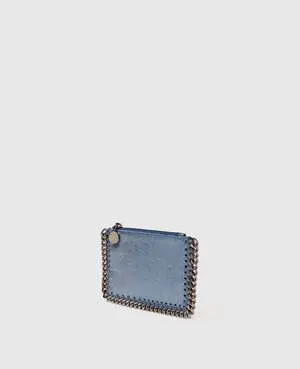Stella McCartney Falabella Iridescent Zip Card Holder