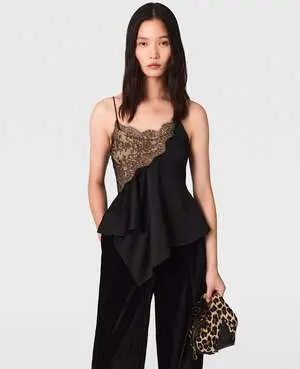 Stella McCartney Lace-trim Satin Cami Top
