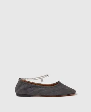Stella McCartney Quilted Chain Ballerina Flats