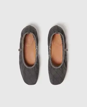 Stella McCartney Quilted Chain Ballerina Flats