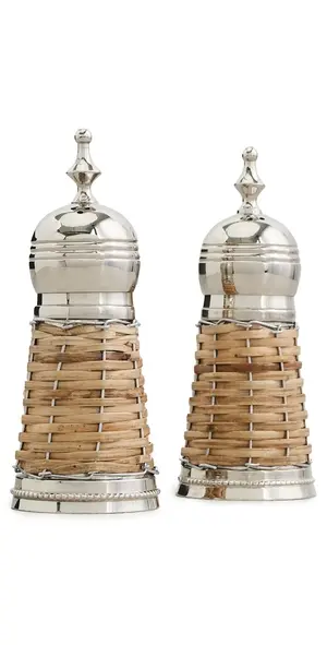 The Favorites Cap Ferrat Rattan Covered Salt And Pepper