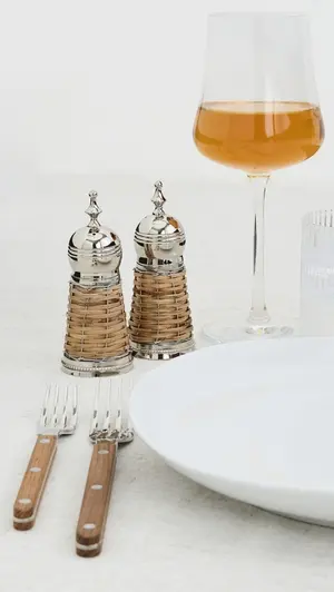 The Favorites Cap Ferrat Rattan Covered Salt And Pepper