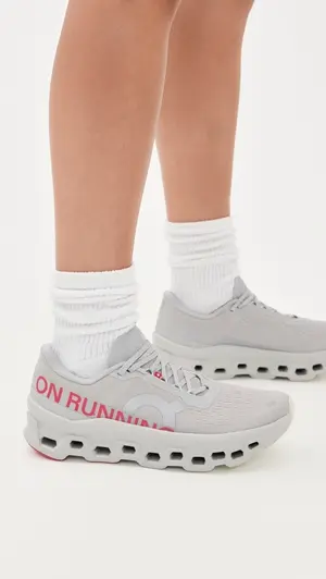 On Cloudmonster 1 Sneakers - Silver/camellia