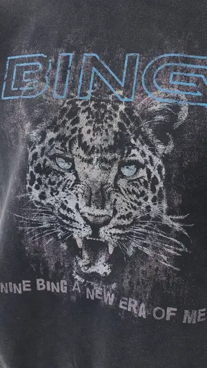 ANINE BING Miles Leopard Muse Sweatshirt