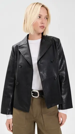 Rag & Bone Finley Faux Leather Coat