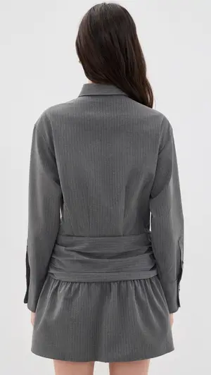 ROWING BLAZERS Pinstripe Button Down Dress