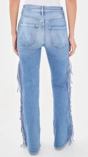 MOTHER The Fringe Desperado Sneak Western Jeans