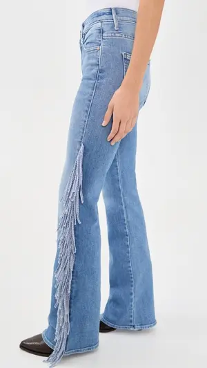 MOTHER The Fringe Desperado Sneak Western Jeans