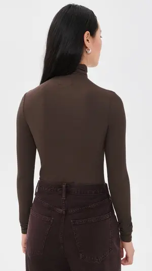 Joe's Jeans The Tony Long Sleeve Top - Dark Chocolate