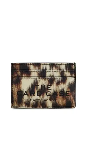 Marc Jacobs Leather Card Case - Brown Multi