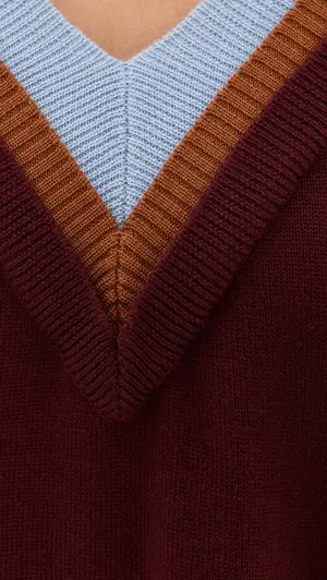 Staud Norman Wool V-neck Sweater