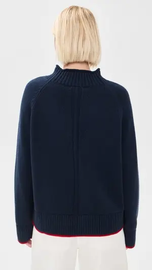 Rag & Bone Hazel Roll Neck Sweater - Navy