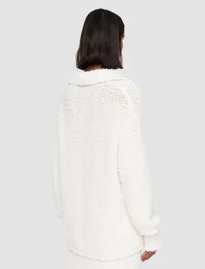 JOSEPH Long Sleeved Polo Jumper