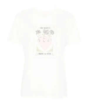 TWINSET Illustration-print Cotton T-shirt