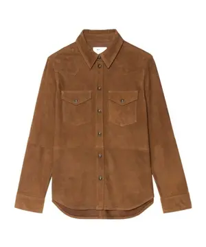 Zadig&Voltaire Suede Button-down Shirt - Daim