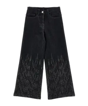Monnalisa Rhinestone Embellished Trousers