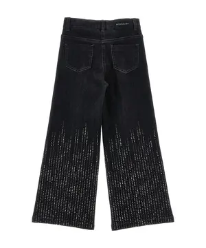 Monnalisa Rhinestone Embellished Trousers