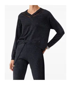 Liu Jo V-neck Mesh Sweater