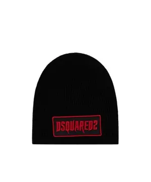 Dsquared2 Logo-patch Beanie - Black