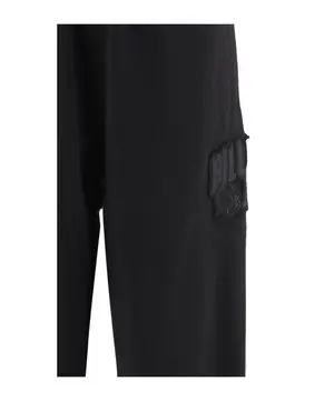 BILLIONAIRE Logo Patch Wide Leg Trousers