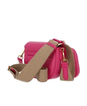 Mcm Travia Logo Plaque Mini Shoulder Bag