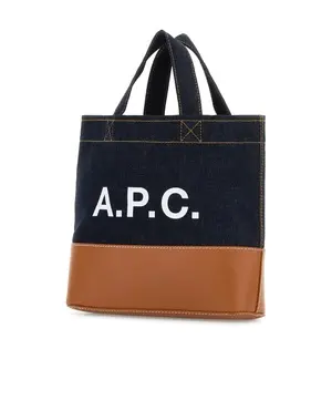 A.p.c. Denim Mini Axel Tote Bag - Black