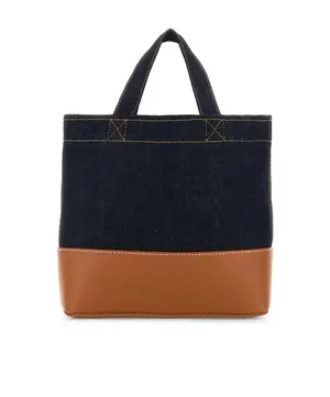 A.p.c. Denim Mini Axel Tote Bag - Black