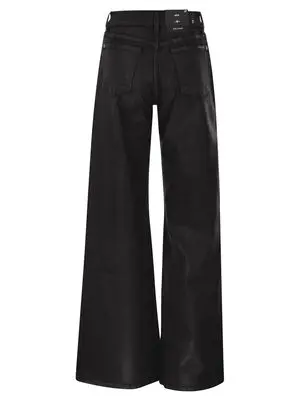 7 For All Mankind Lotta Wide-leg Jeans - Black