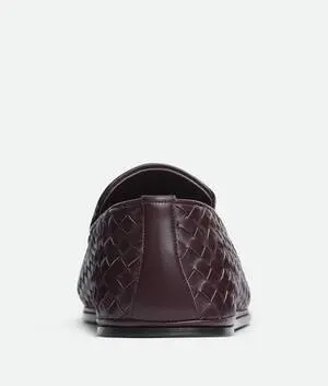 Bottega Veneta Intrecciato Motif Slip-on Shoes - Deep Barolo