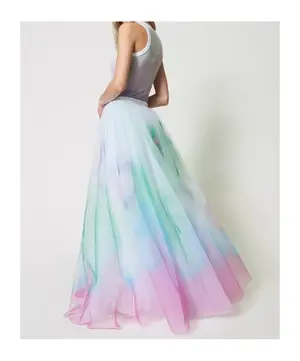 TWINSET Sprayed-effect Tulle Full Skirt