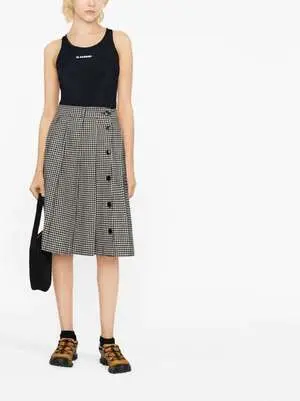 JIL SANDER Logo-printed Racerback Tank Top