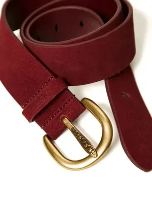 TWINSET Suede Buckle Belt
