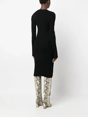 Proenza Schouler Long-sleeved Knitted Midi Dress