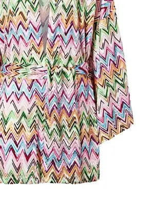 Missoni Patterned Belted Beachwear Cover-up