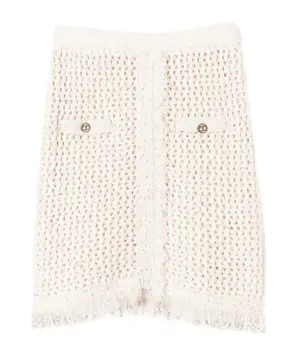 TWINSET Mesh-knit Miniskirt