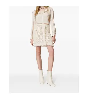 TWINSET Mesh-knit Miniskirt