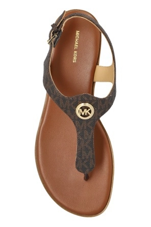 Michael Kors Val Logo Plaque Sandals