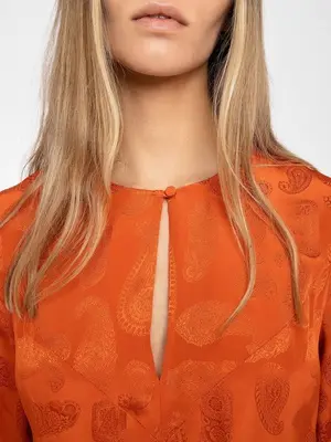 Zadig&Voltaire Voltaire Paisley Jacquard Midi Dress
