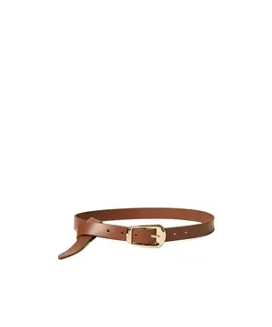 TWINSET Studded Leather Belt - Brown