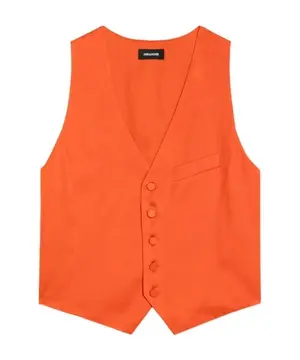 Zadig&Voltaire Emaus V-neck Waistcoat - Orange