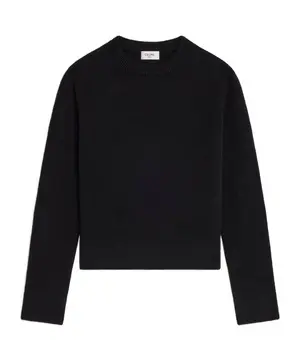 Celine Cashmere Crewneck Sweater - Black