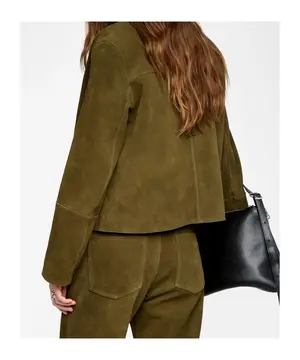 Zadig&Voltaire Lessa Button Suede Jacket - Brown