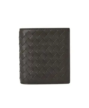 Bottega Veneta Intreciato Bi-fold Wallet - Black