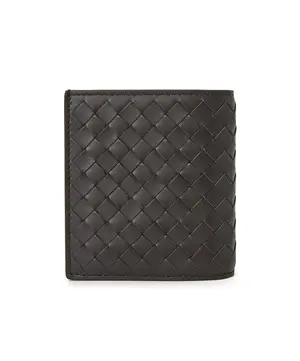 Bottega Veneta Intreciato Bi-fold Wallet - Black