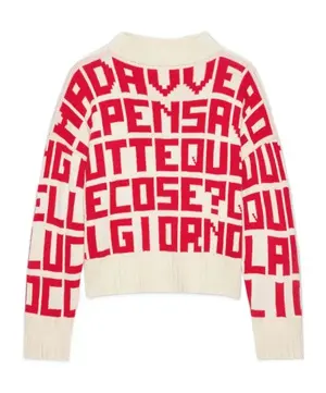 MSGM X Caterina Frongia Crewneck Jumper - Red