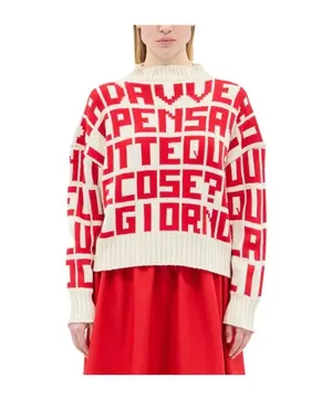 MSGM X Caterina Frongia Crewneck Jumper - Red