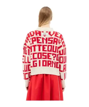 MSGM X Caterina Frongia Crewneck Jumper - Red