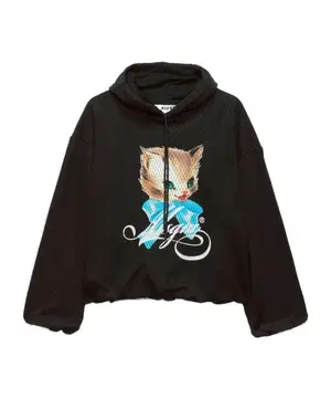MSGM Graphic Kitty Hoodie