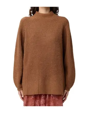 TWINSET Ribbed Knit Turtleneck Sweater
