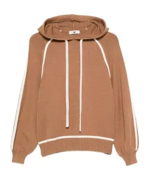 TWINSET Hooded Knit Sweater